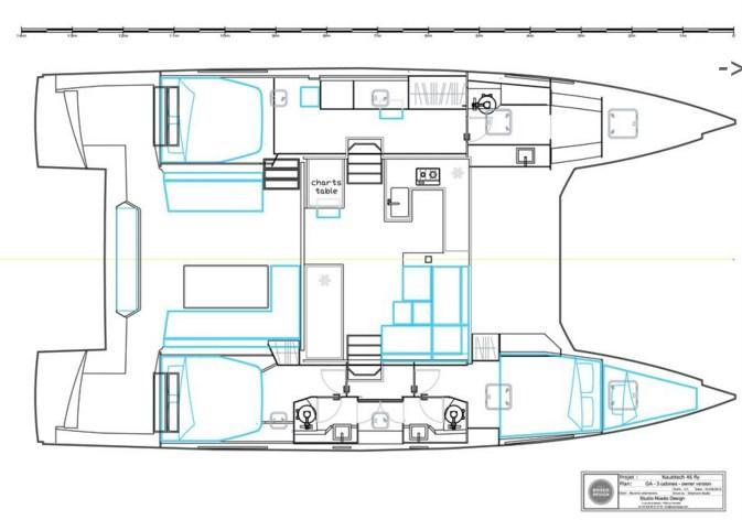 Technical data Nautitech 46 Fly New Boat
