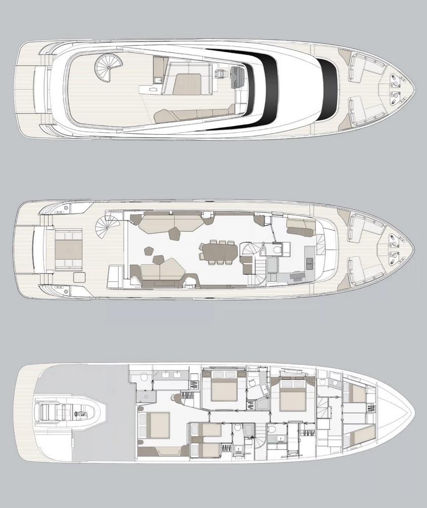Technical data Azimut Magellano 25M New Boat