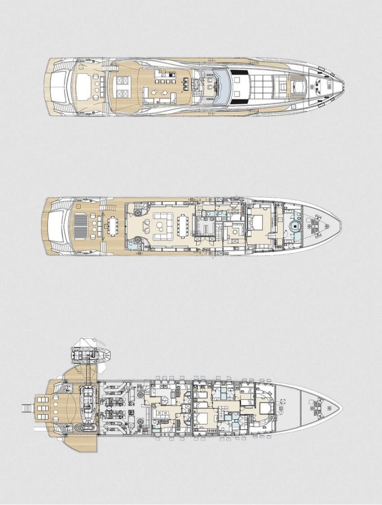 Dati tecnici Pershing 140 barca nuova